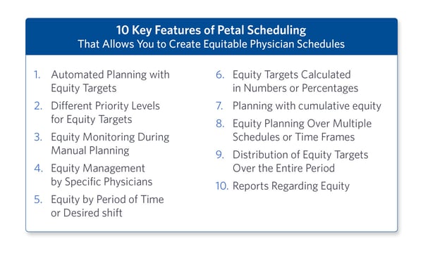 How to Create a Physician Schedule with a Fair Shift Distribution